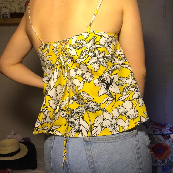 Tops | Bright Yellow Flowy Top | Poshmark